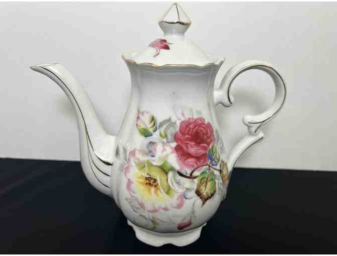15-Piece Antique Floral Tea Service | BiddingForGood